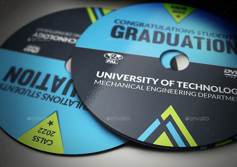 Graduation Ceremony DVD Cover and Label Template Vol.4, Print Templates