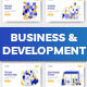Business & Development illustration For Landing Page, Web Elements
