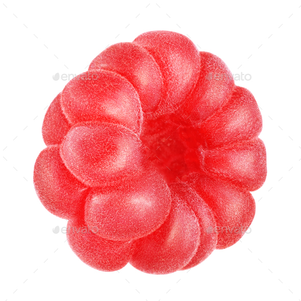 Red raspberry isolated on white background Stock Photo by Ha4ipuri