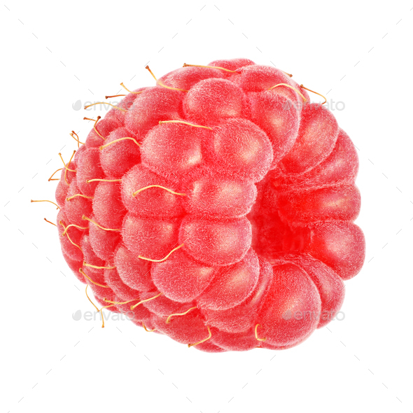 Red raspberry isolated on white background Stock Photo by Ha4ipuri
