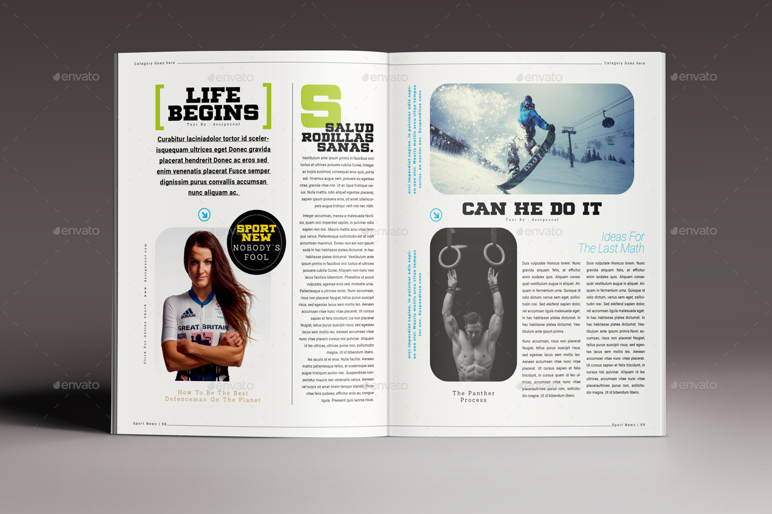 Sport Magazine, Print Templates | GraphicRiver