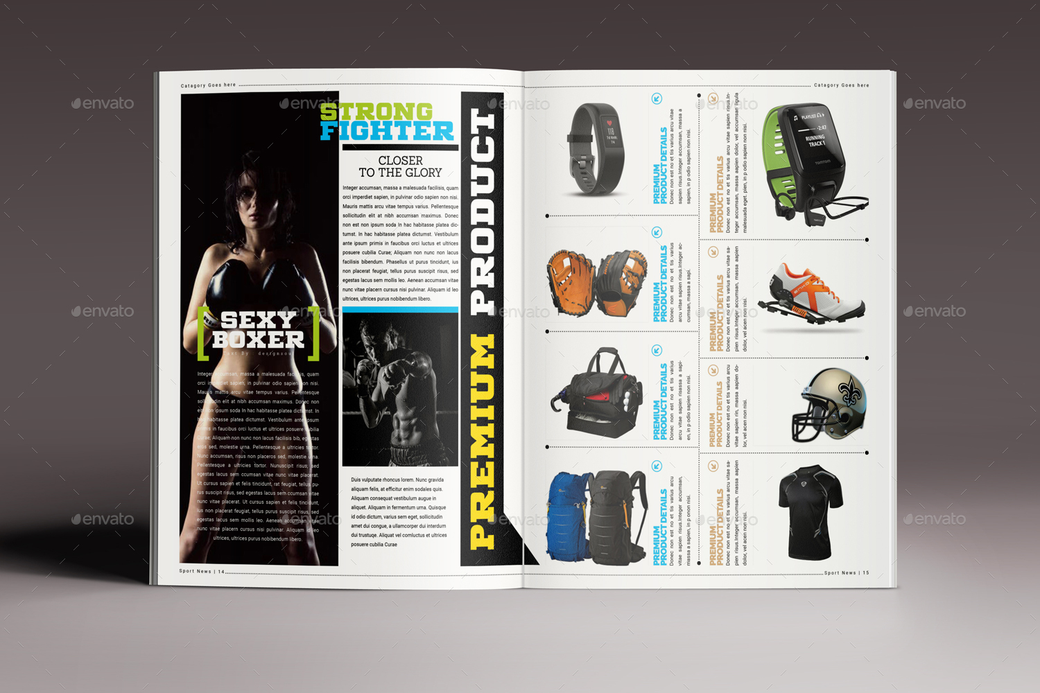 Sport Magazine, Print Templates | GraphicRiver
