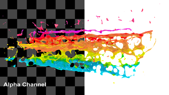 Colorful Water Splash 8, Motion Graphics | VideoHive