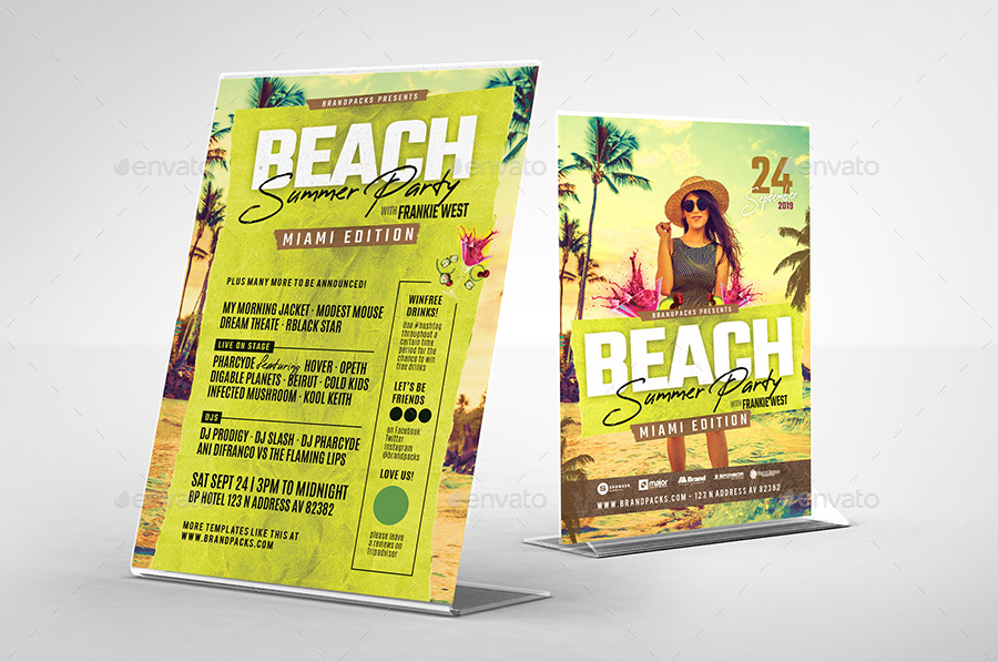 Summer Beach Flyer, Print Templates | GraphicRiver