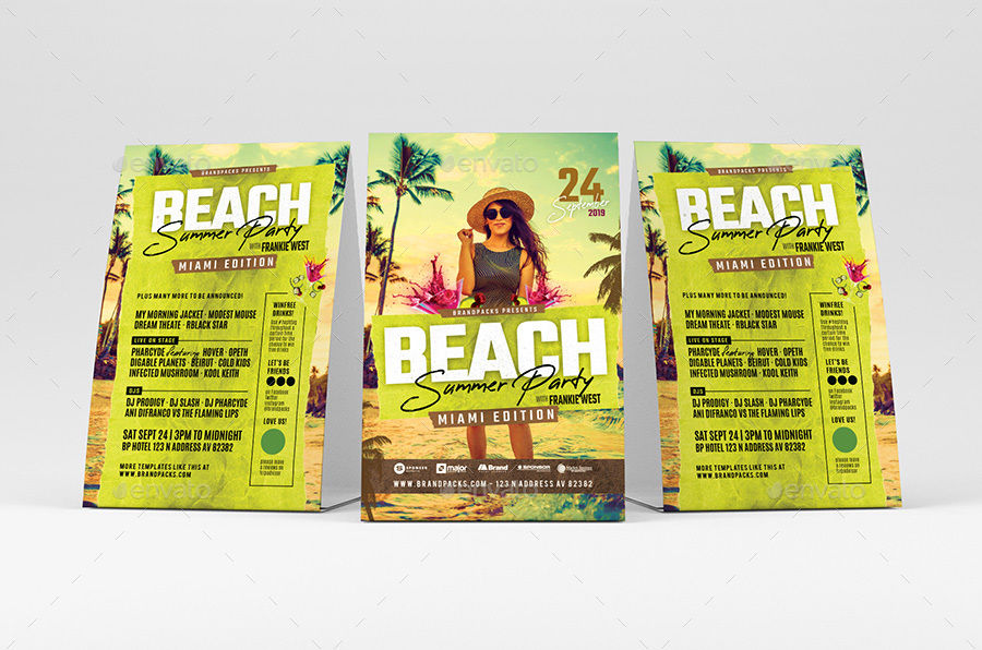 Summer Beach Flyer, Print Templates | GraphicRiver