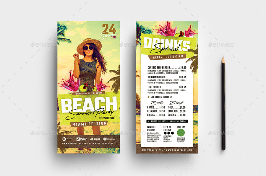 Summer Beach Flyer, Print Templates | GraphicRiver