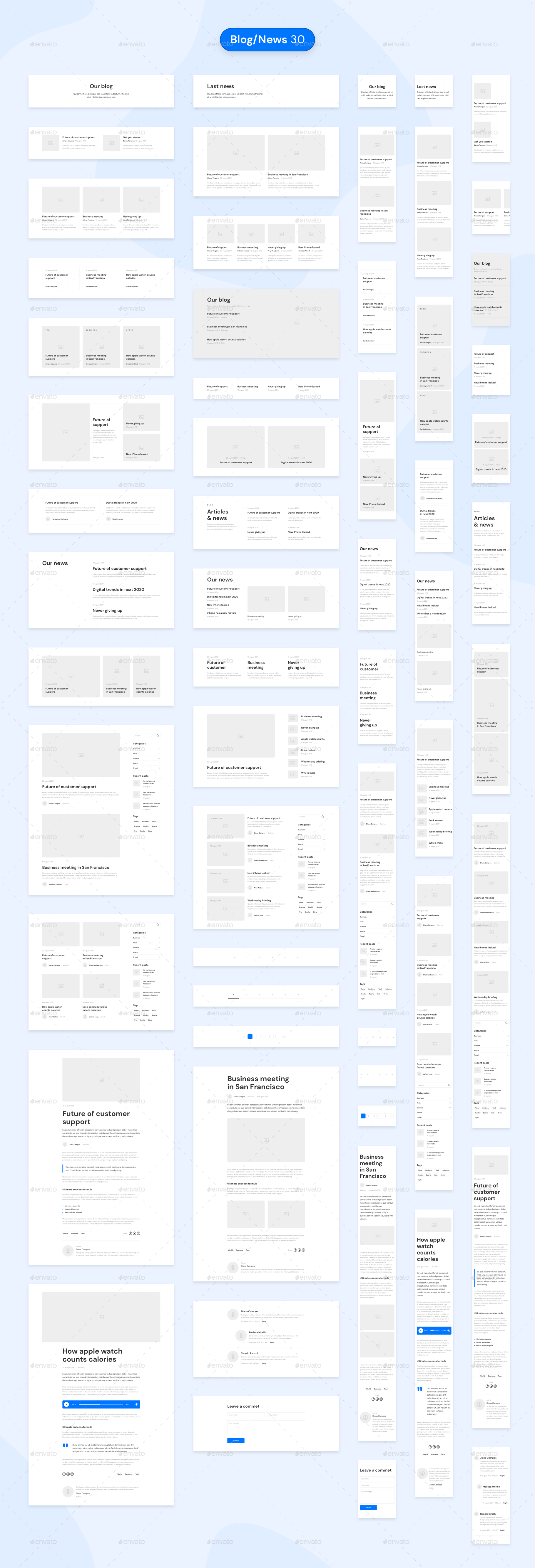 DOB – Desktop & Mobile Wireframe Web UI Kit, Web Elements | GraphicRiver