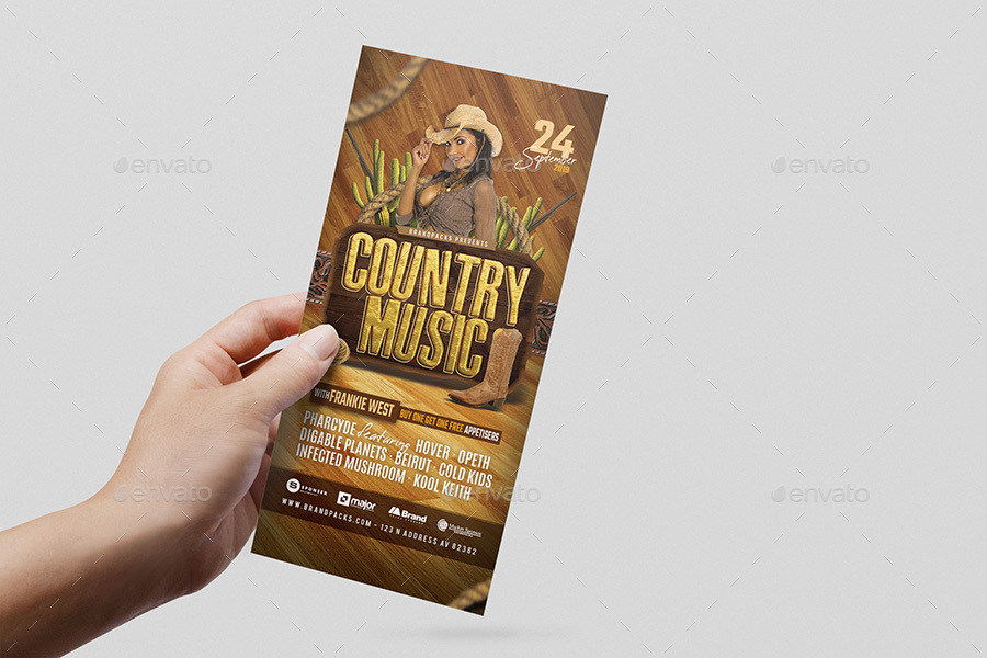 Country Music Flyer, Print Templates | GraphicRiver