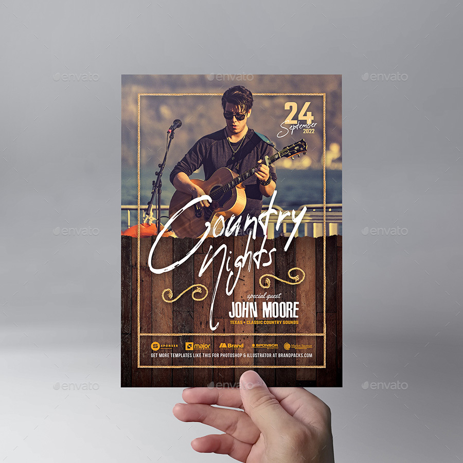Country & Western Flyer, Print Templates | GraphicRiver
