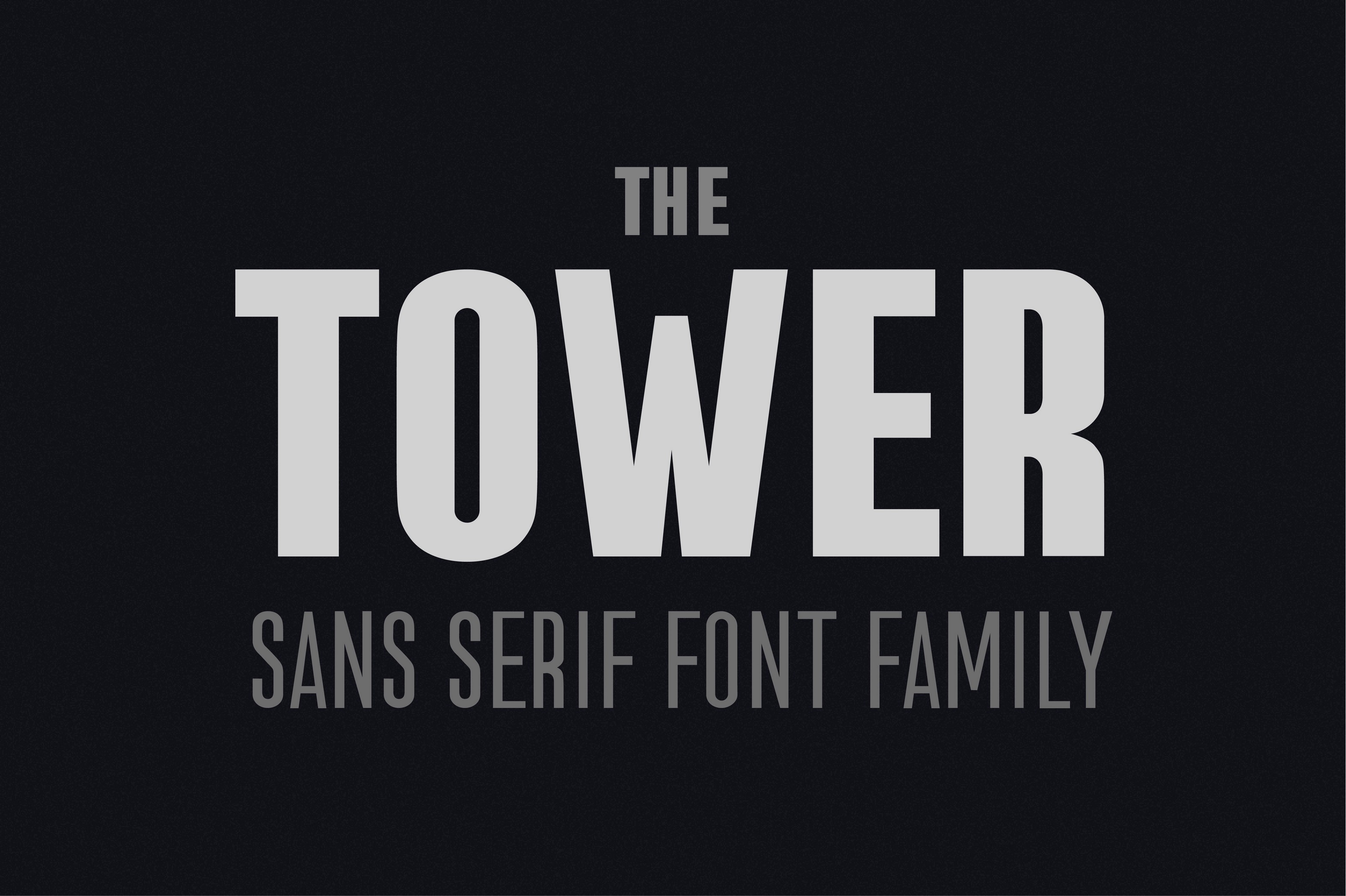the Tower. Sans Serif font family, Fonts | GraphicRiver