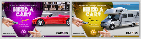 Car Rental Facebook AD Banner, Web Elements | GraphicRiver