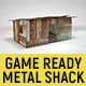 Corrugated Steel Shed - Rusty Metal Shack Pack Low-poly 3D model by ...