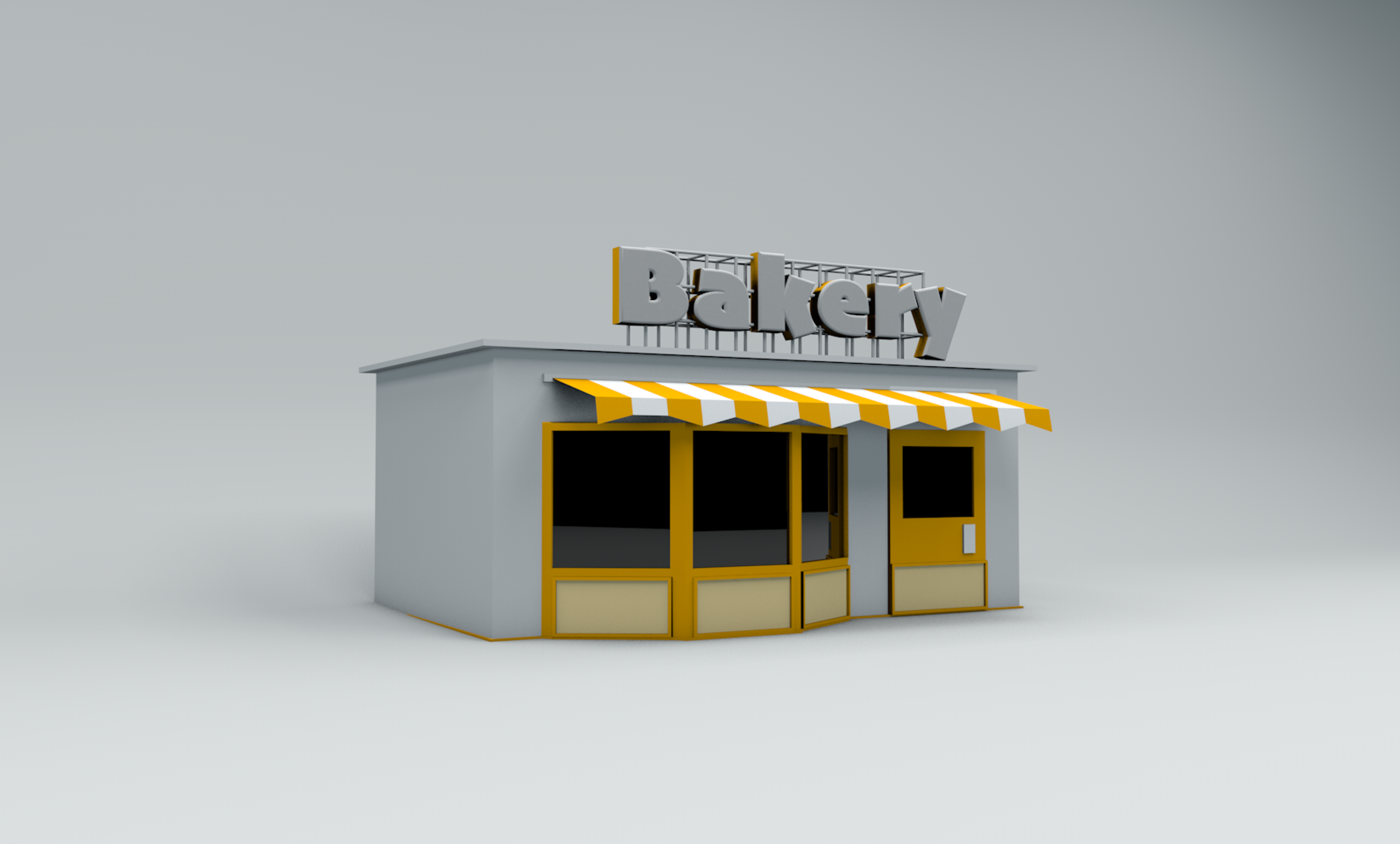 Low Poly Bakery by Gergedan | 3DOcean