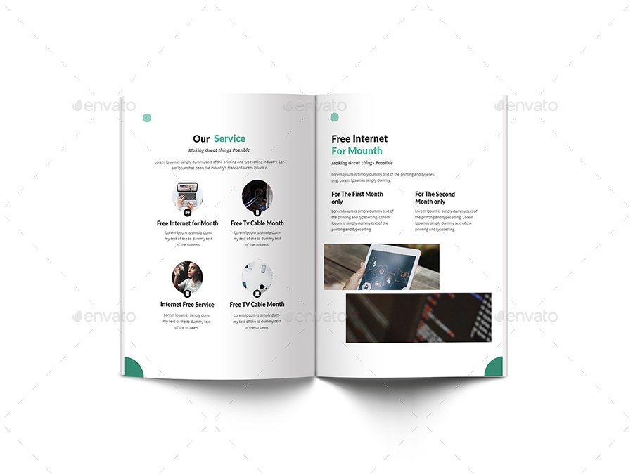 ISP A4 Brochure Template, Print Templates | GraphicRiver