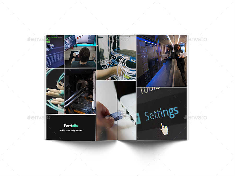 ISP A4 Brochure Template, Print Templates | GraphicRiver