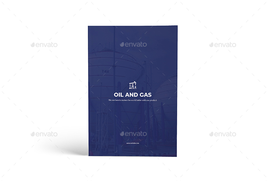 Oil & Gas A4 Brochure Template, Print Templates | GraphicRiver