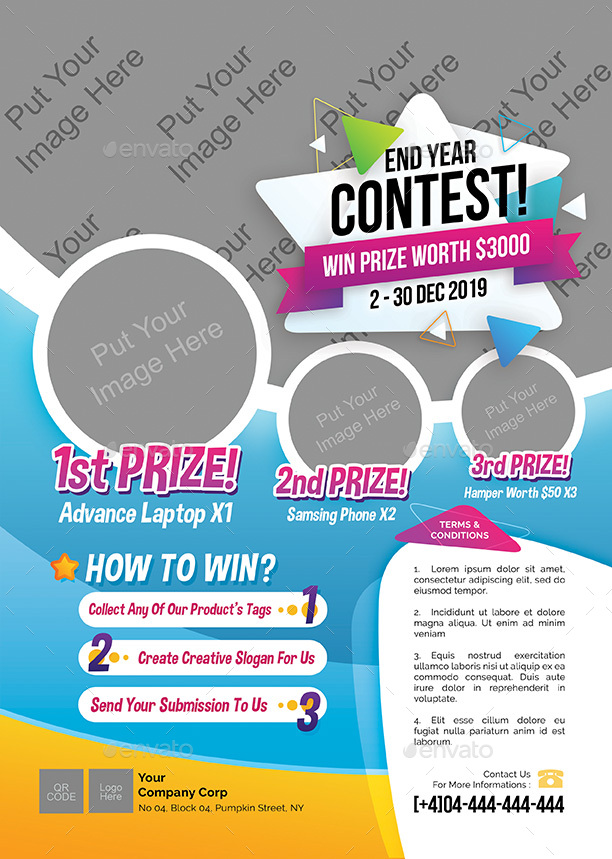 Contest Flyer Bundle, Print Templates | GraphicRiver