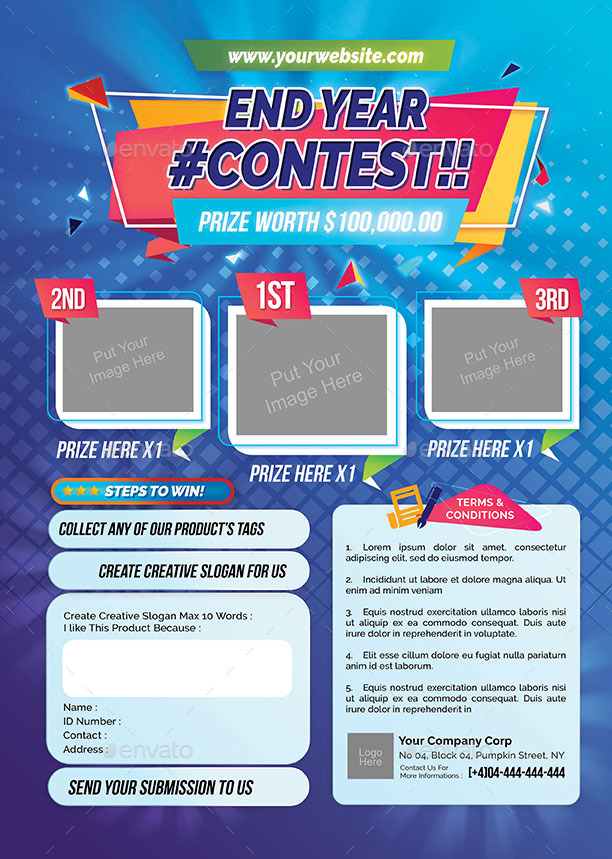 Contest Flyer Bundle, Print Templates | GraphicRiver
