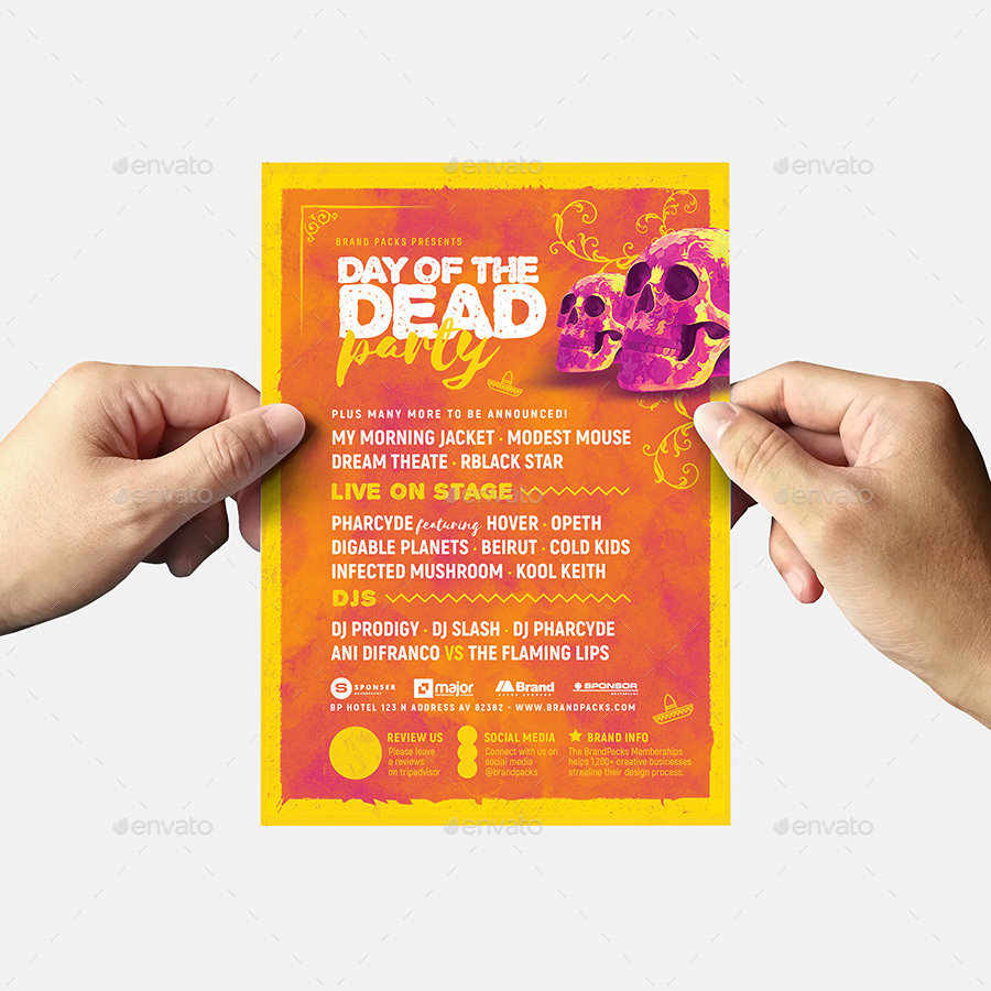 Day of The Dead Flyer, Print Templates | GraphicRiver