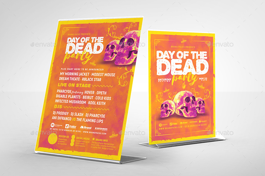 Day of The Dead Flyer, Print Templates | GraphicRiver