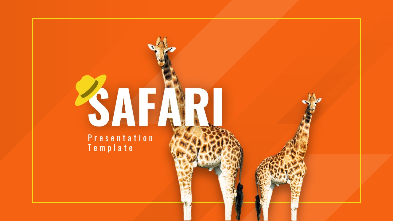 Safari Zoo Multipurpose PowerPoint Template, Presentation Templates