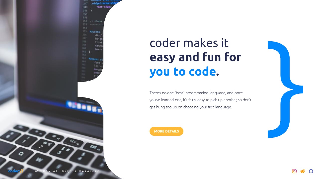 Coder Programming Keynote Presentation Template, Presentation Templates