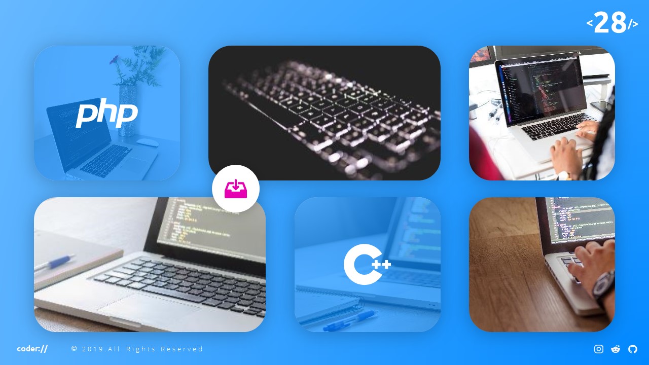 Coder Programming Keynote Presentation Template, Presentation Templates
