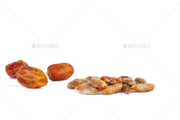 Dried date and pits Stock Photo by digitalr | PhotoDune