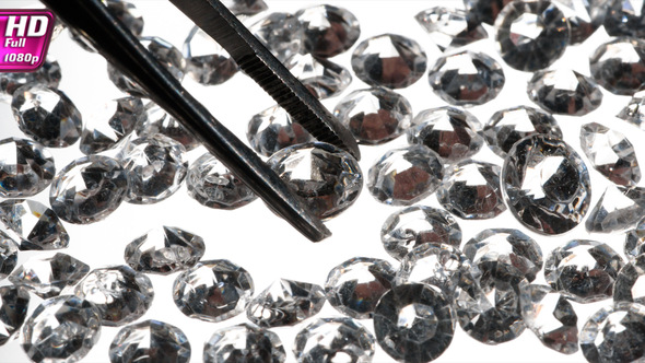 Manual Sorting Of Cut Diamonds, Stock Footage | VideoHive