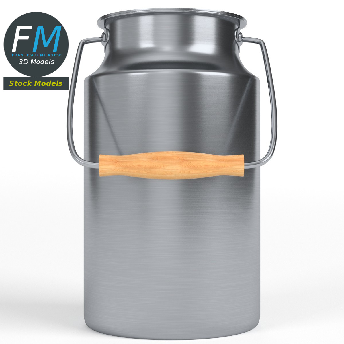 Stainless steel milk container by FrancescoMilanese85 | 3DOcean