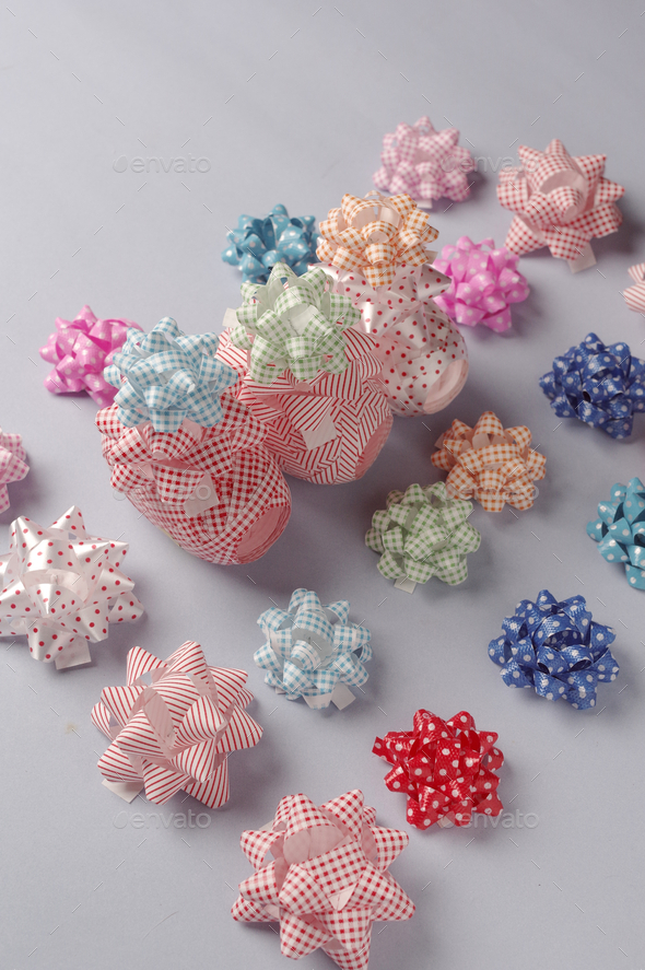 The pastel color ribbon and bows Stock Photo by Studio_OMG | PhotoDune