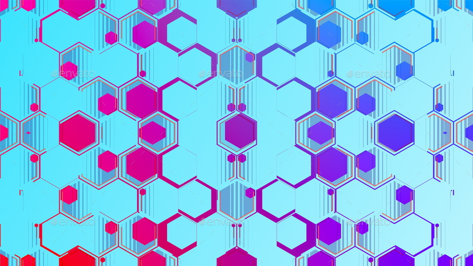 Hexagons Geometric Gradient Backgrounds, Graphics | GraphicRiver