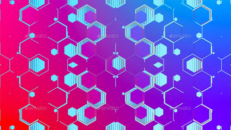 Hexagons Geometric Gradient Backgrounds, Graphics | GraphicRiver
