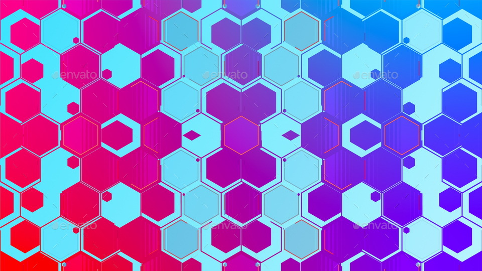 Hexagons Geometric Gradient Backgrounds, Graphics | GraphicRiver
