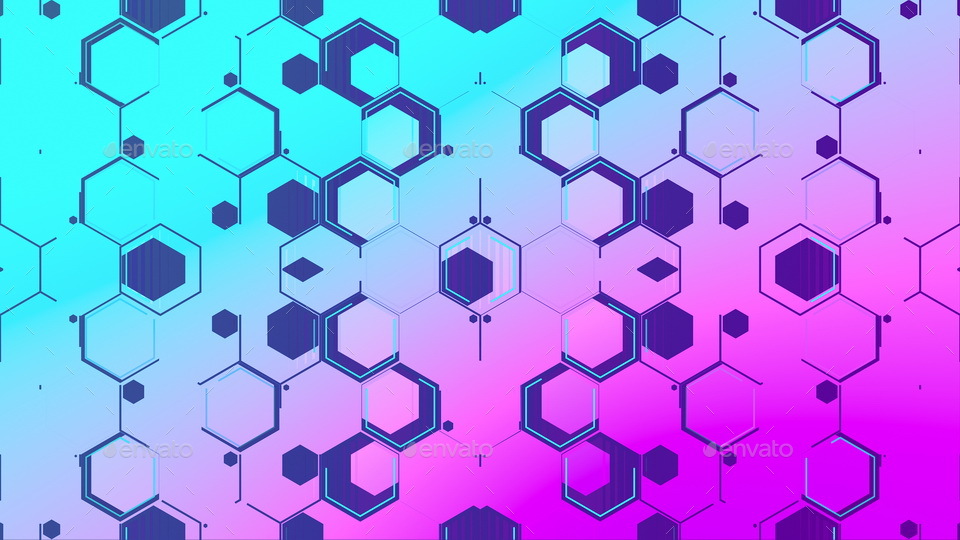 Hexagons Geometric Gradient Backgrounds, Graphics | GraphicRiver