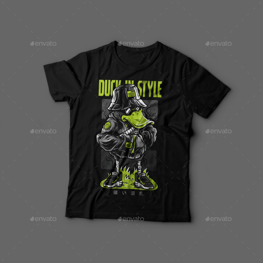 Duck in Style T-Shirt Design, T-Shirts | GraphicRiver