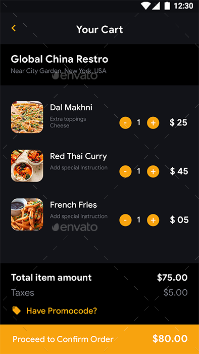 3 Apps UI Kit | Multi Restaurant Food Ordering App UI | Online Food ...
