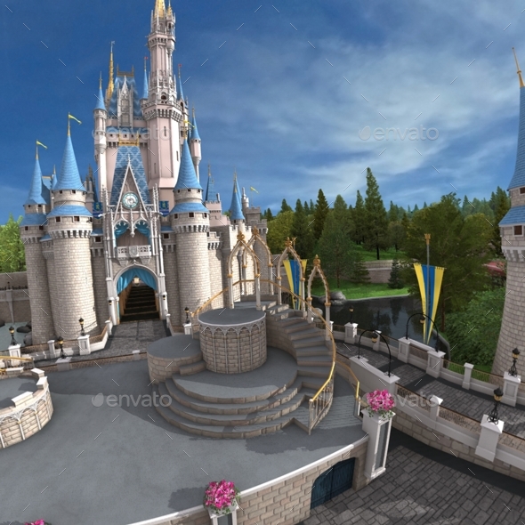 6 Theme Park Castle HDRI by Lucky_Fingers | 3DOcean
