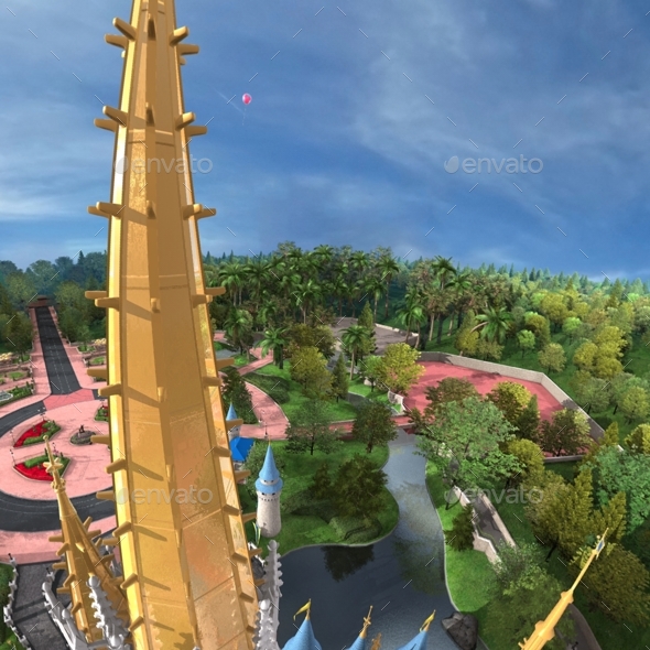 6 Theme Park Castle HDRI by Lucky_Fingers | 3DOcean
