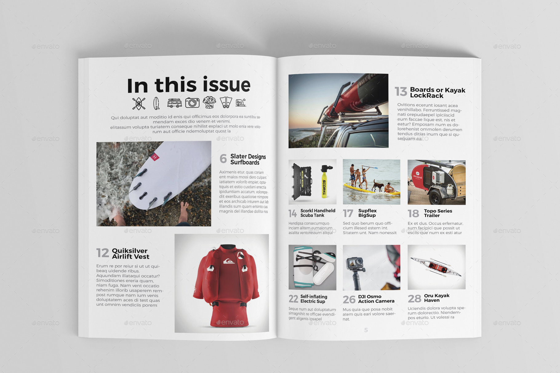 Watersports Magazine Template, Print Templates | GraphicRiver