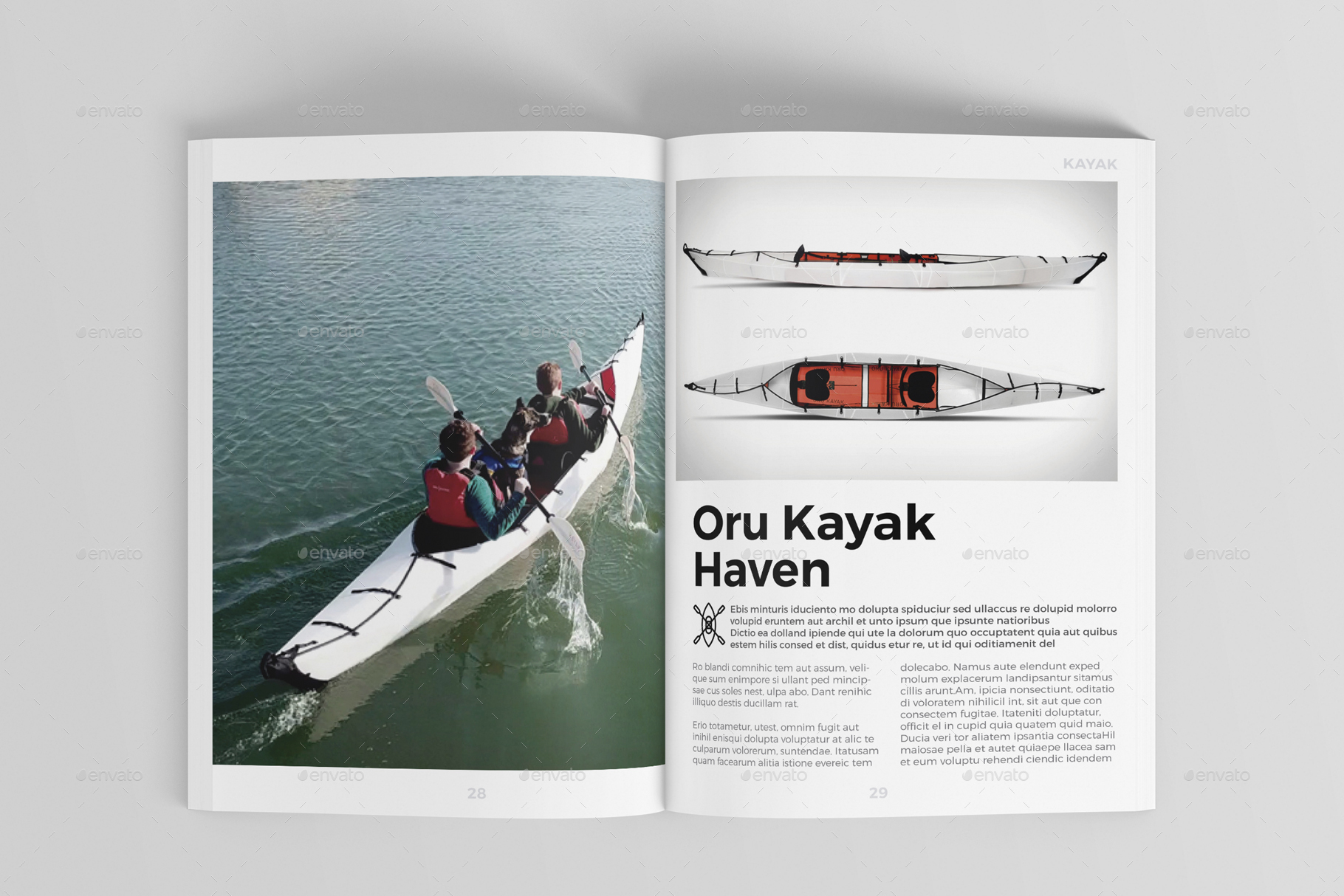 Watersports Magazine Template, Print Templates | GraphicRiver