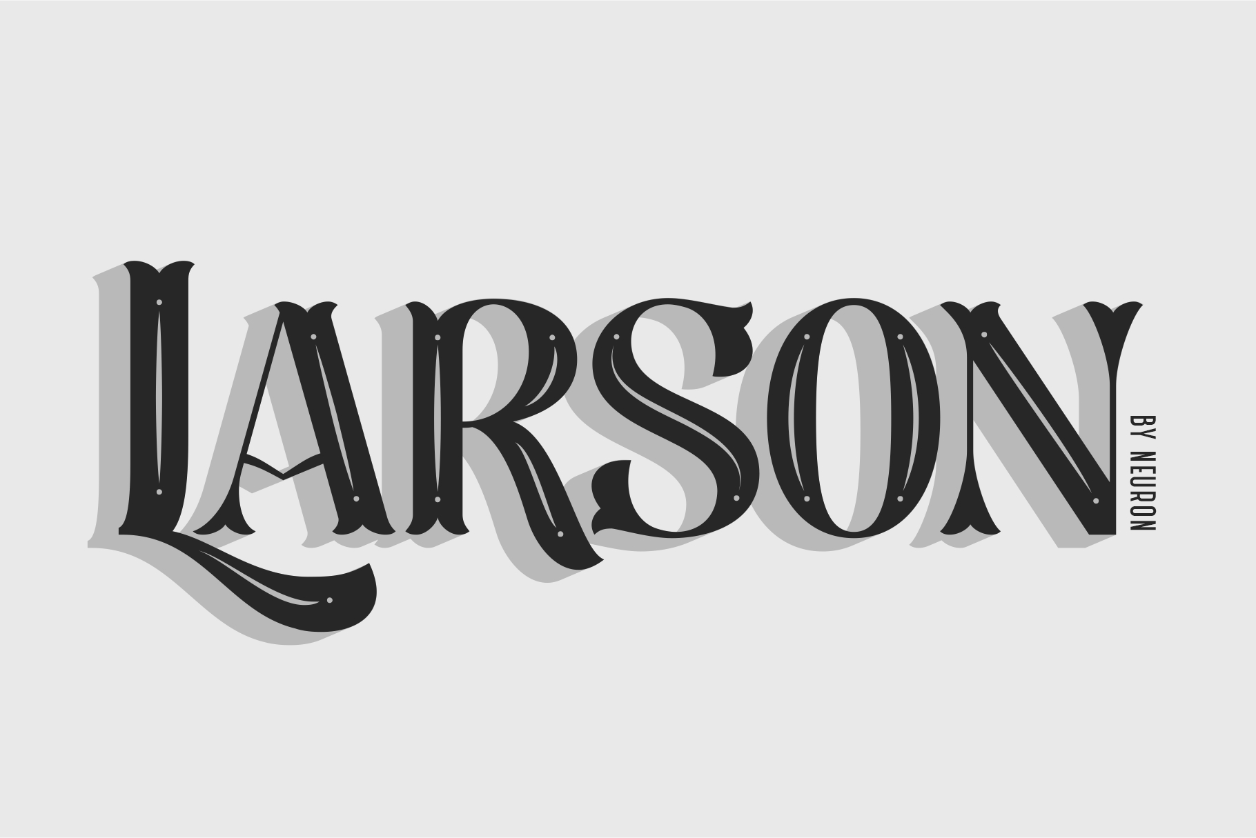 Larson Display Font, Fonts | GraphicRiver