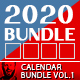 2020 Calendar Box Bundle Vol.1, Print Templates | GraphicRiver