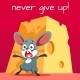 Brave Mouse Protects His Cheese, Vectors | GraphicRiver