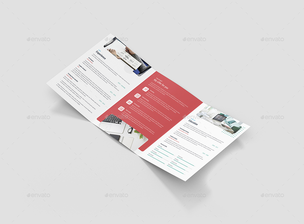 Brochure – Resume Tri-Fold A5, Print Templates | GraphicRiver