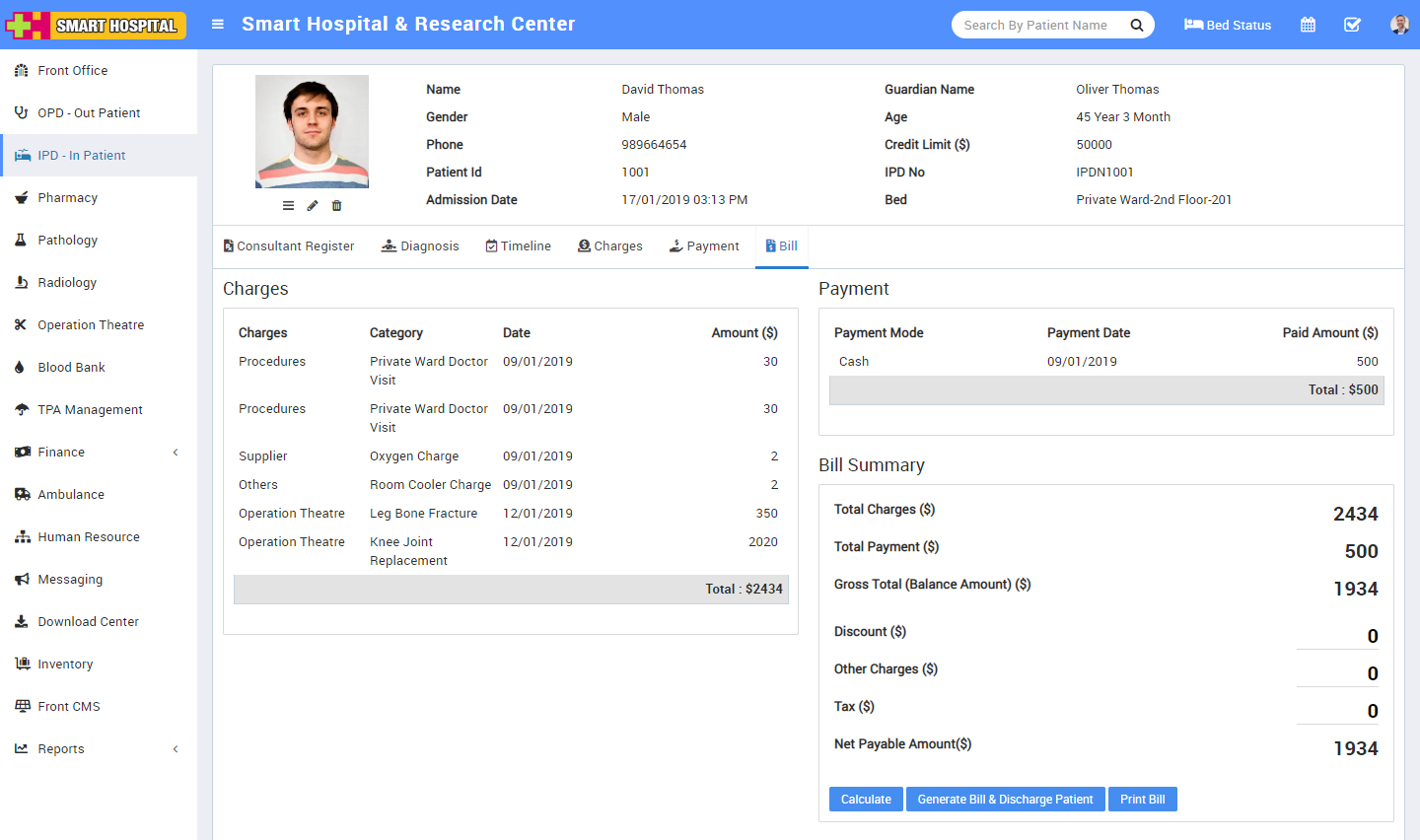 Smart Hospital : Hospital Management System by QDOCS | CodeCanyon