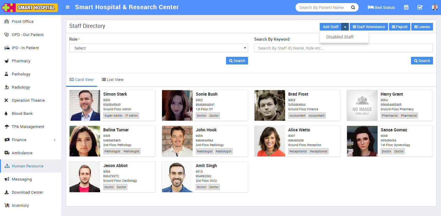 Smart Hospital : Hospital Management System by QDOCS | CodeCanyon