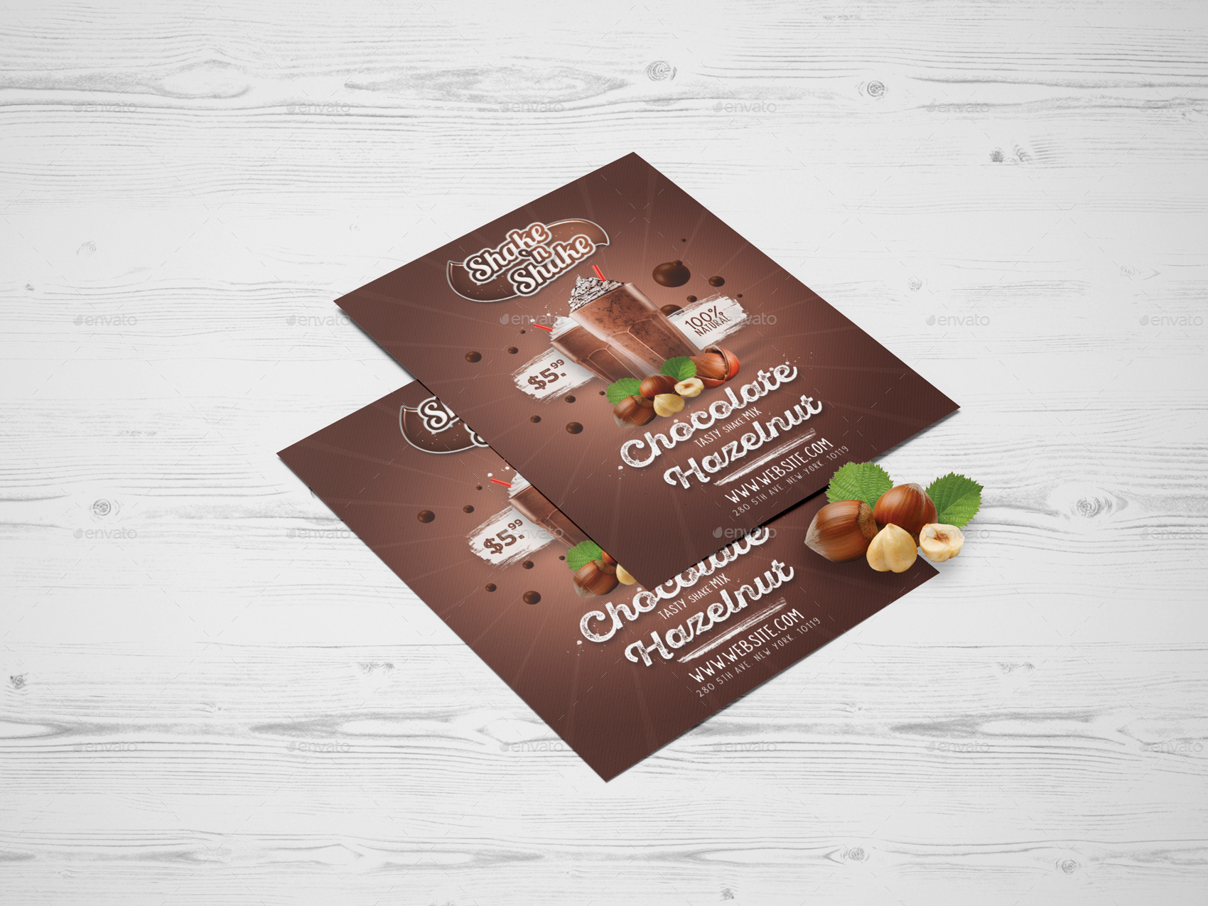 Shake Flyer Template, Print Templates | GraphicRiver