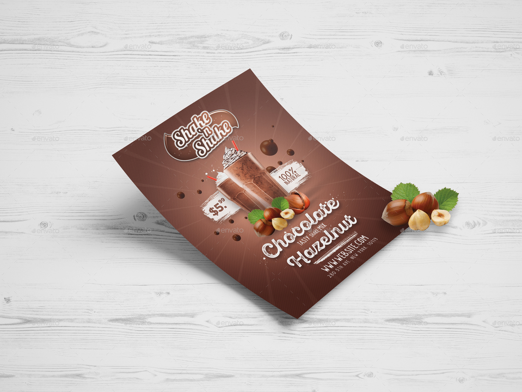 Shake Flyer Template, Print Templates | GraphicRiver