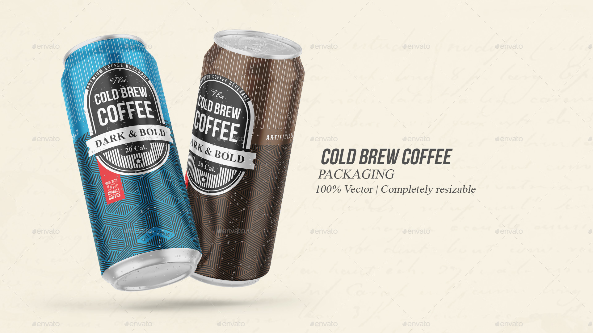 Cold Coffee Can Packaging, Print Templates | GraphicRiver
